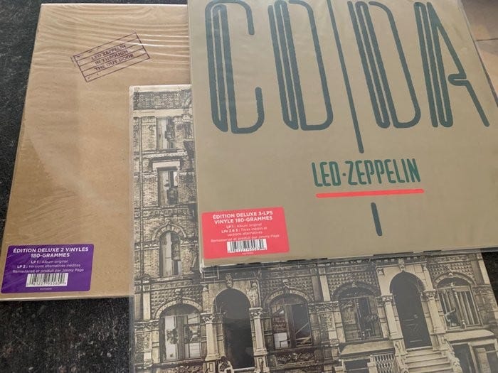 Led Zeppelin - DELUXE - CODA / Physical Graffiti / In through the out ...