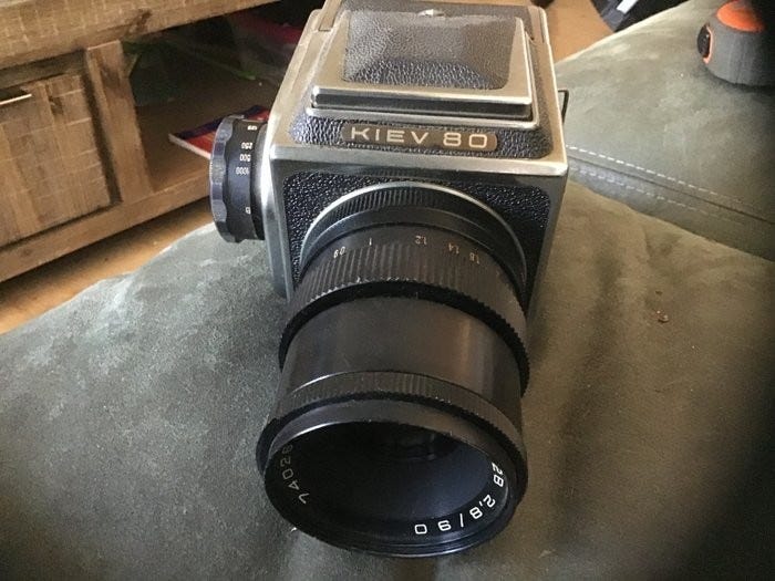 Kiev 80 + 2,8/90mm (lens defect) *lees* | 120 / mellomformat kamera ...