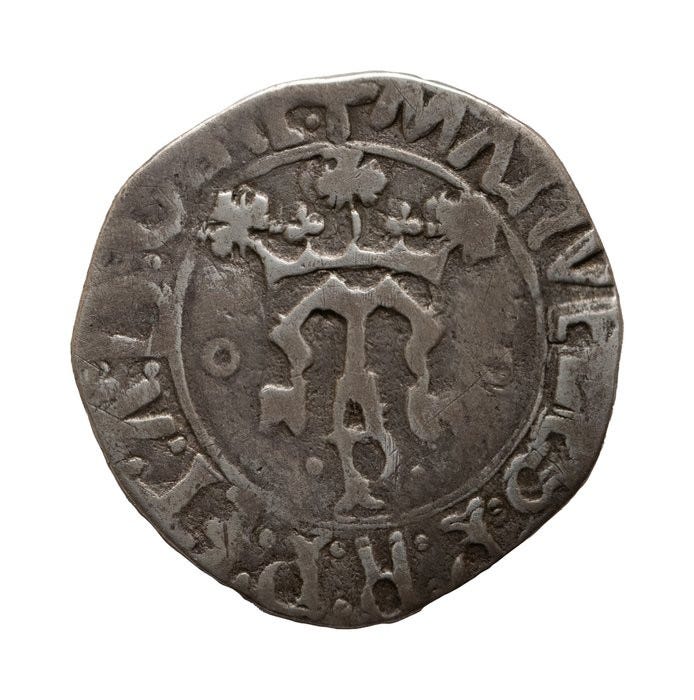 Portugal. D. Manuel I (1495-1521). Vintém (20 Reais) - Porto - M ...