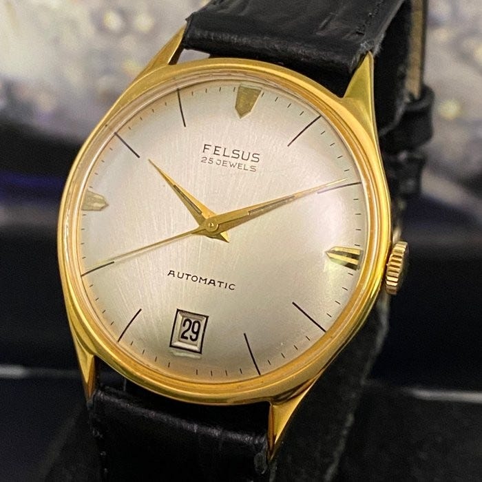 Felsus - Vintage Automatic Date - Ingen reservasjonspris - Herre - 1960-1969 | FINN-torget