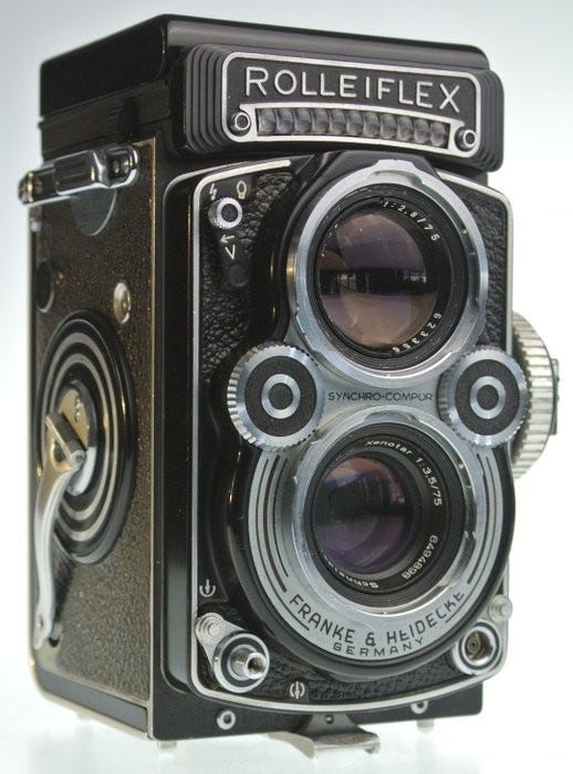 Rollei Rolleiflex 3.5 F Schneider Xenotar 3,5 tweede model Analogt ...