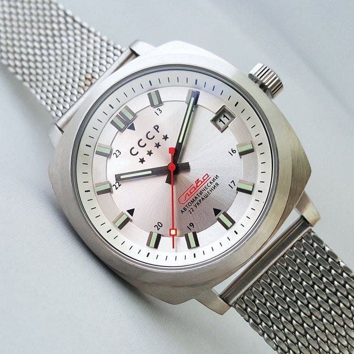 CCCP - TOLSTOY - Automatic Slava - Limited Edition - Peace - Silver ...