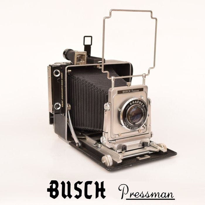 Busch Pressman type D 4"x 5" platencamera Analogt kamera | FINN-torget