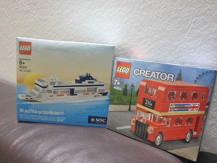 Lego Vare - Promotional - Lego 40318 MSC cruises - Lego 40220 London ...