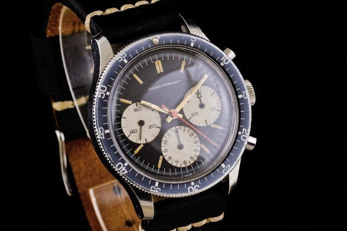 Girard-Perregaux - Vintage Flyback Chronograph Cal Valjoux 72 Very Rare ...