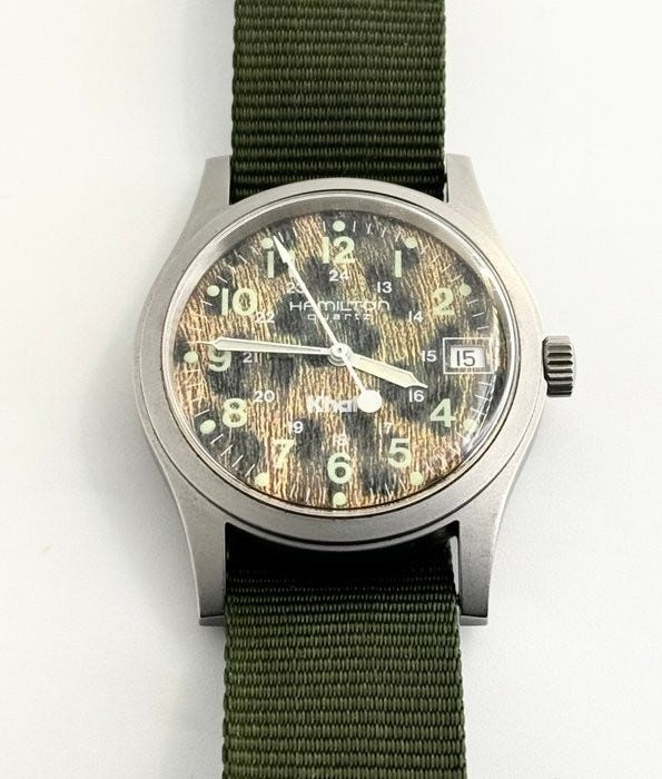 Hamilton - Khaki Vintage Limited edition leopard print dial - Ingen ...