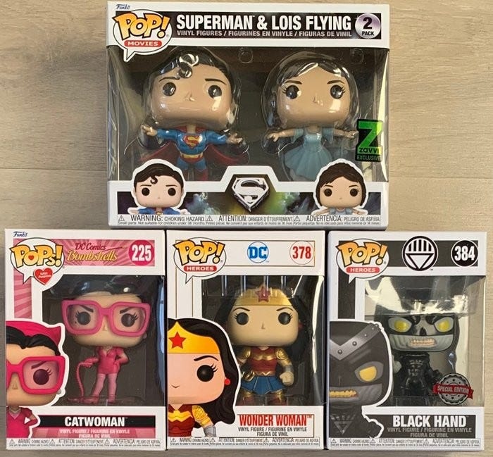 Funko Pop! - Statue - 5 Figures DC Comics [Incl. 2 Special/Exclusive ...