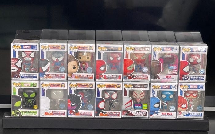 Funko - Funko Pop Marvel - Spider-Man Funko Pop Collection - 14 pcs ...