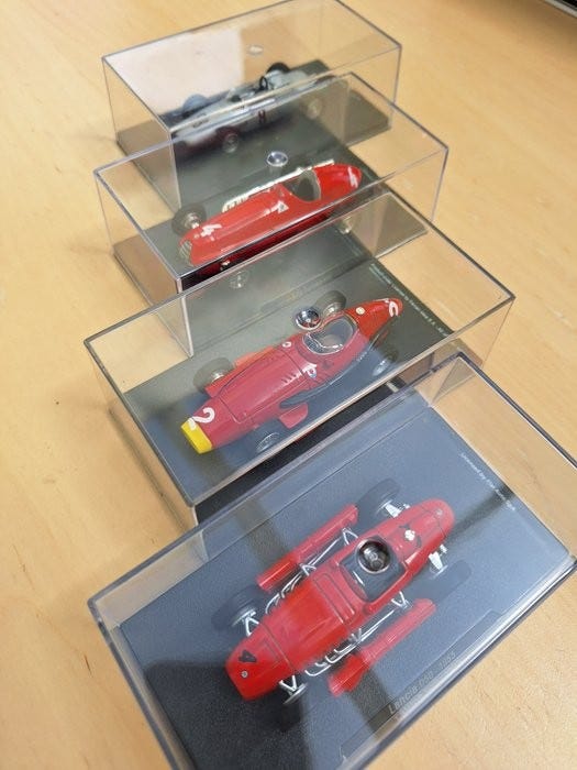 Corgi 1:43 - Modellbil (4) - Porsche 804+ Alfa Romeo 158+ Lancia D50 ...