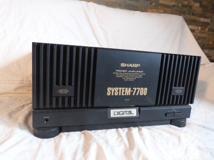Sharp - Sharp SM 7700 HMK II (BK) Høykvalitets høytalerforsterker, Endestykke - | FINN-torget