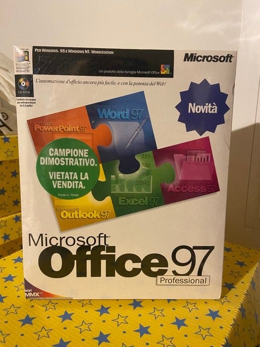 Microsoft Office 97 - Dataprogrammer (1) - I original forseglet eske ...