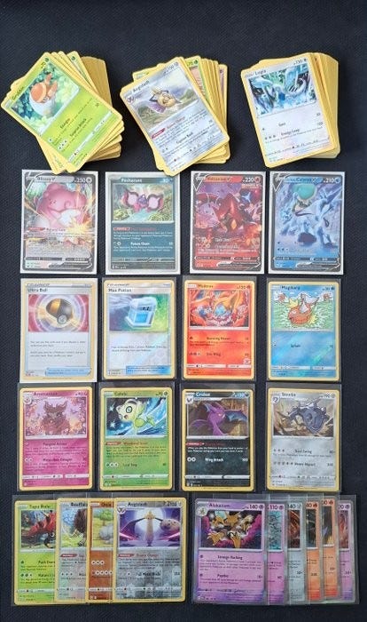 Pokémon - 125 Mixed collection - Various set cards + Graded card / V ...