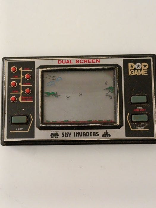 MORIOKA TOKEI INC - Game & Watch - Dual Screen - Sky Invaders - Håndholdt spillk | FINN-torget
