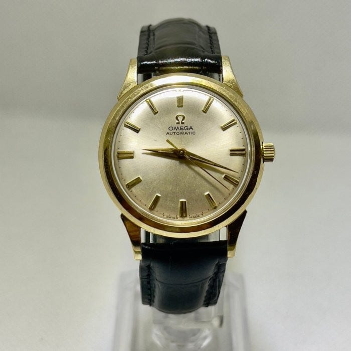 Omega - "10k Gold Filled" Silver Sunburst Dial - Ingen reservasjonspris ...