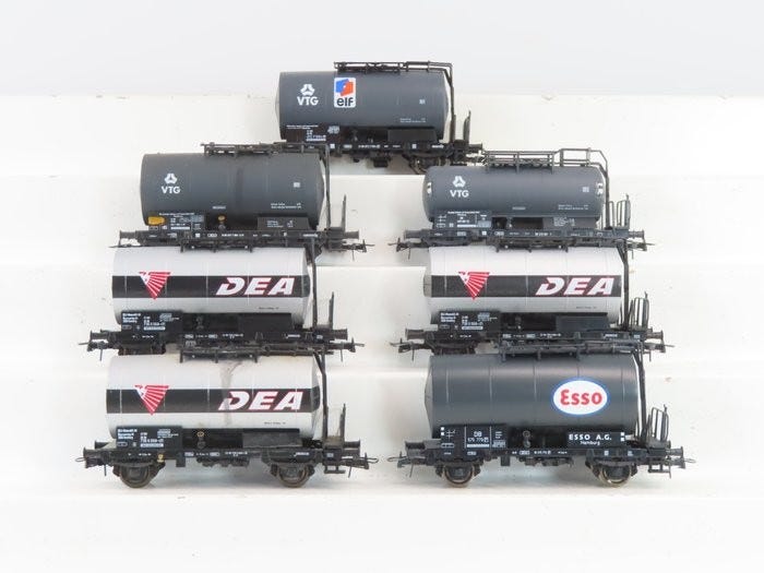 Roco H0 - 46137/46143/46071/47082/47061 - Modelltog godsvogn (7) - 7x ...