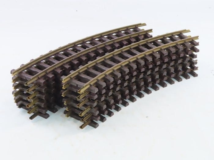 LGB G - 1500 - Modelltogspor (12) - 12-delt skinne med buede ...