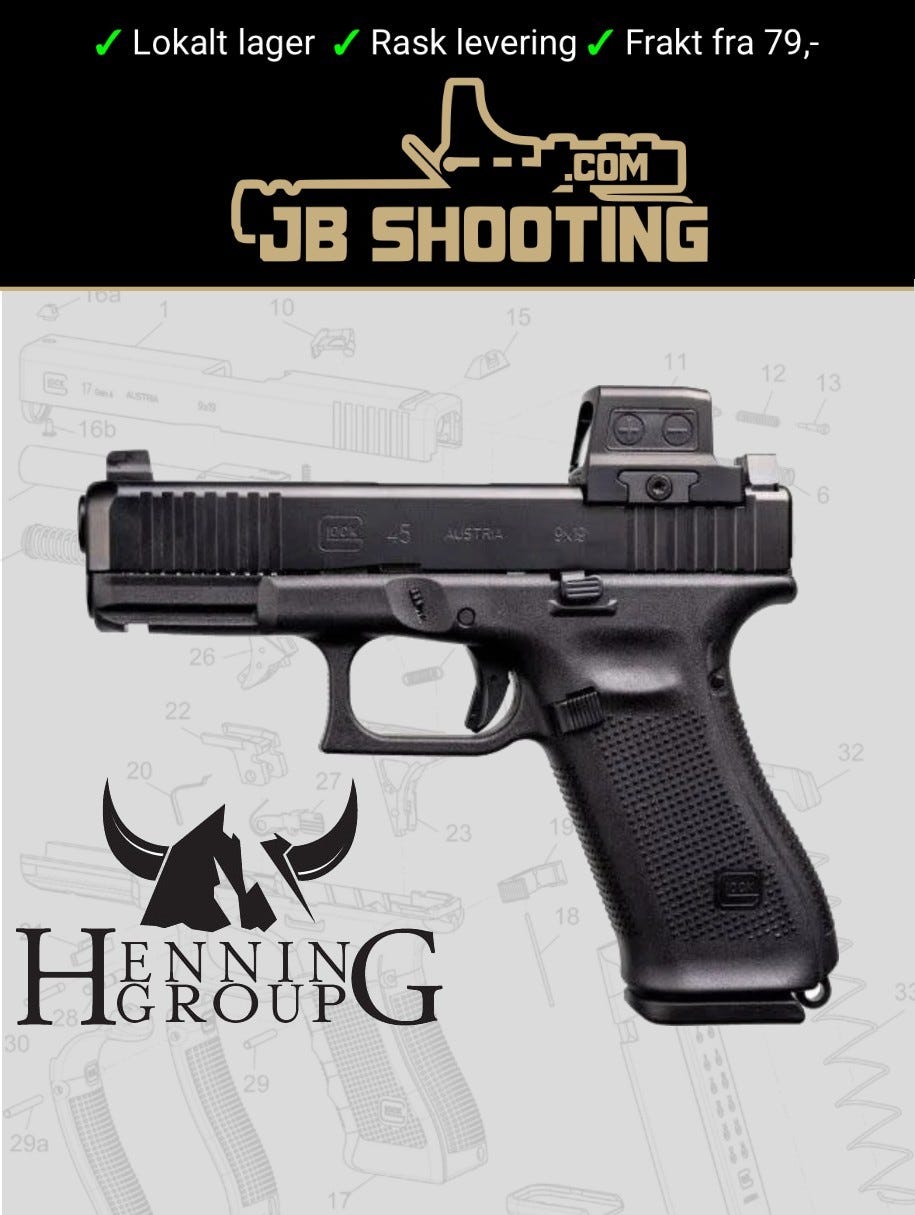 GLOCK - Reservedeler, magasiner, oppgraderinger, utstyr | FINN-torget