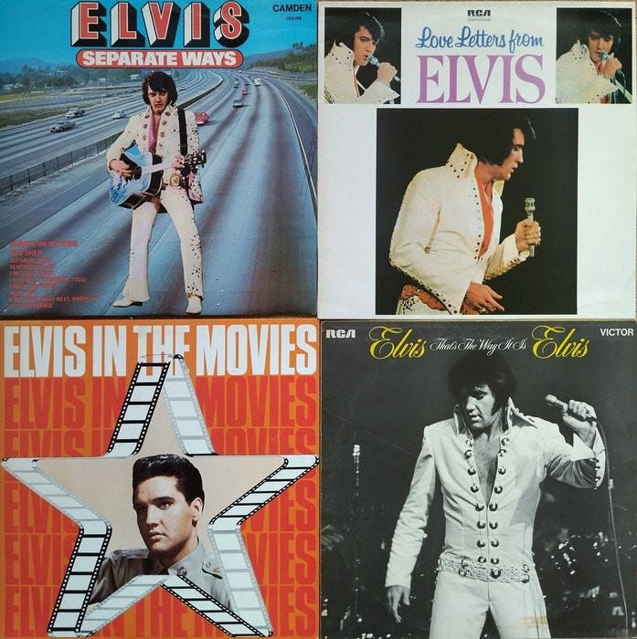 Elvis Presley - 4 x albums - Separate Ways / Love Letters from Elvis ...