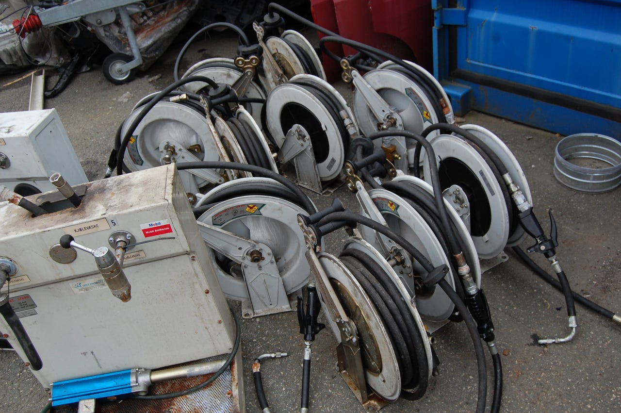 RAASM slangetromler(oljefylling) med div.pumpesystem | FINN-torget