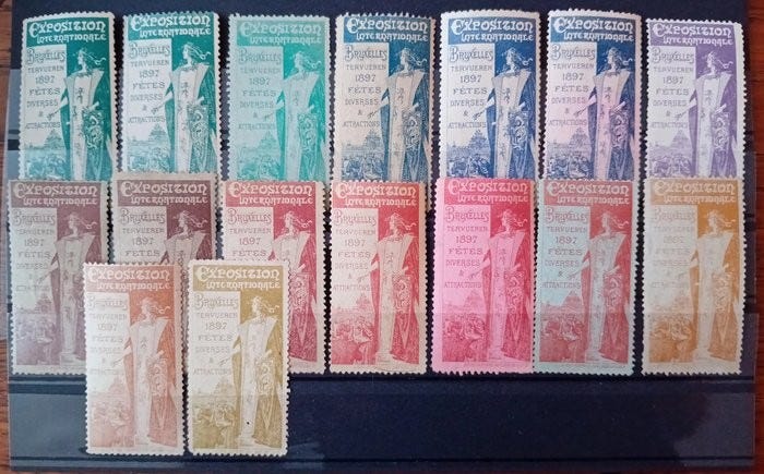 Belgia 1897/1897 - Vignetter utstilling 1897 Tervueren Brussel. | FINN ...