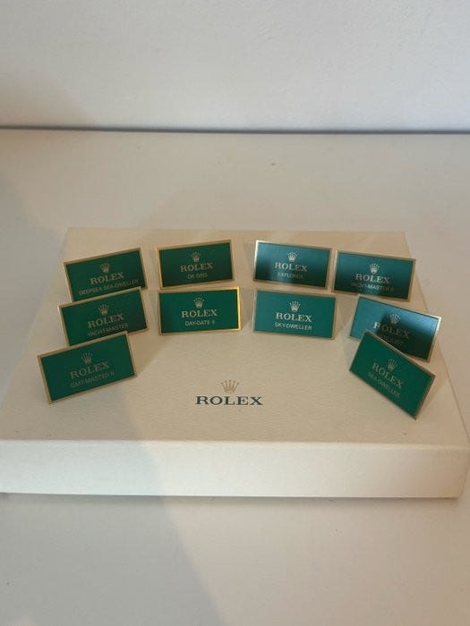 Rolex - Rolex New display plates / boutique material set of 10 original ...