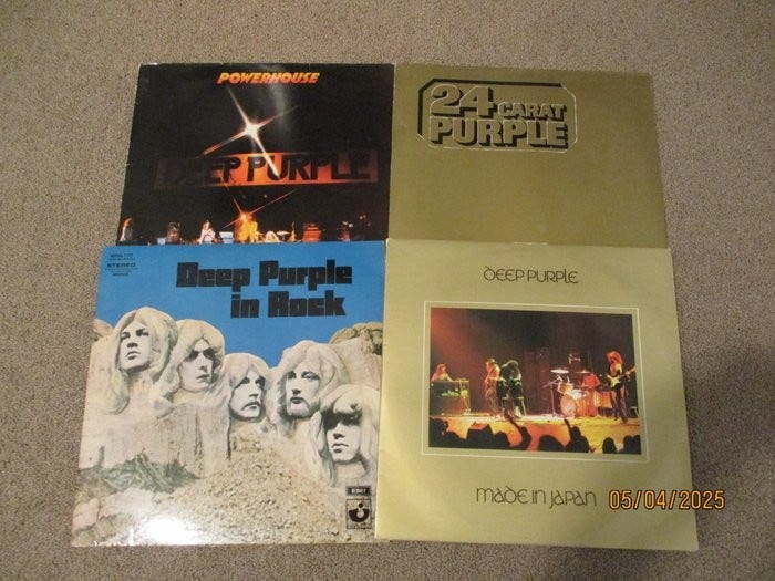 Deep Purple - LP Collection of four - Flere titler - LP-album (flere ...