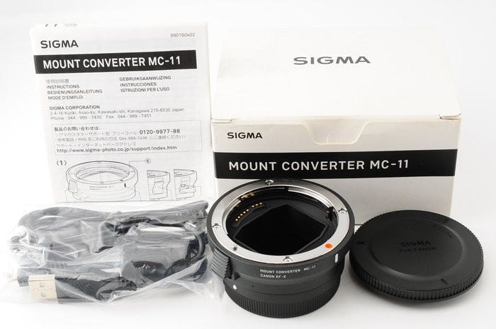 Sigma MC-11 Mount Converter for Canon EF to SONY E #155 Kamera-objektiv | FINN-torget