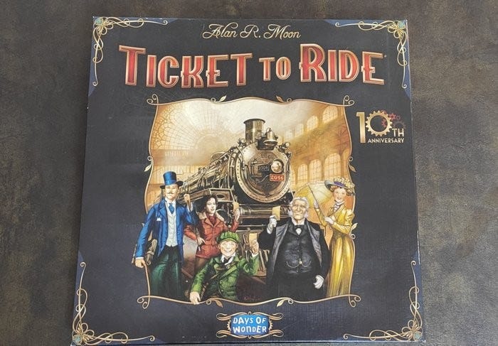 Alan R. Moon - Brettspill - Ticket to Ride - 10th Anniversary Edition ...