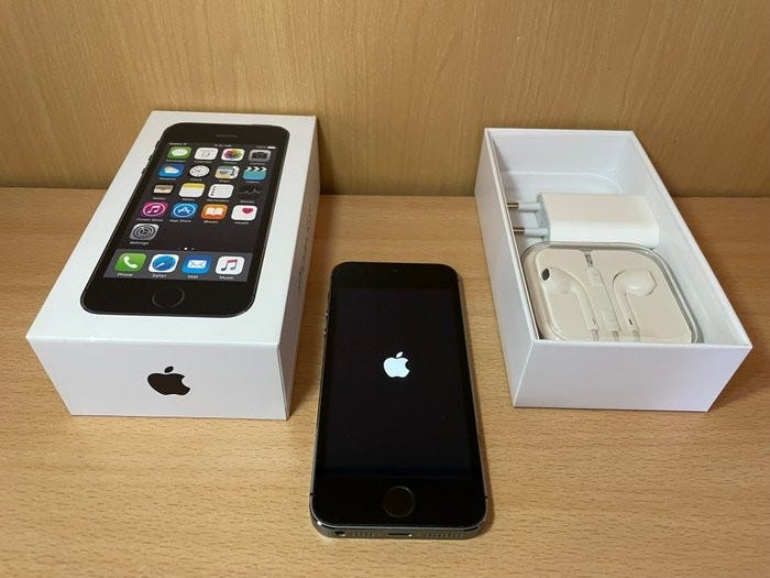 Apple iPhone 5S 16GB A1457 space grey - Smarttelefon - I original eske ...