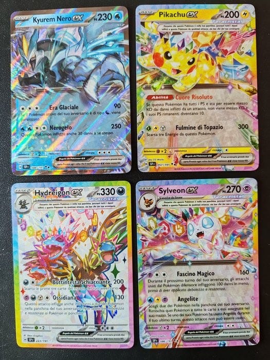 Pokémon Card - Scintille Folgoranti - Pikacuh Ex, Hydreigon Ex, Sylveon ...