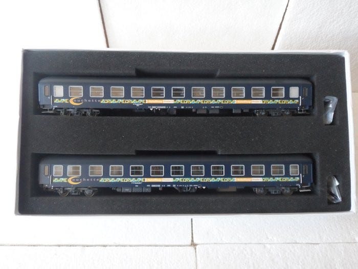 L.S. Models H0 - 44 006 - Modelltog passasjervogn-sett (1) - Sett med 2 ...