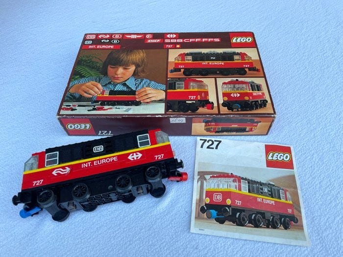Lego - Tog - 12V - 727 INT. EUROPE - motor functional - 1970–1980 ...