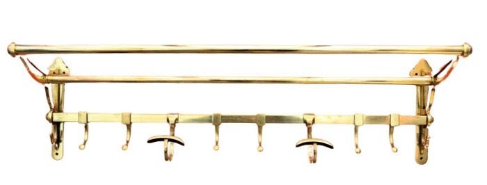 Frakkstativ - Messing - 10 luksuriøse knagger | FINN-torget