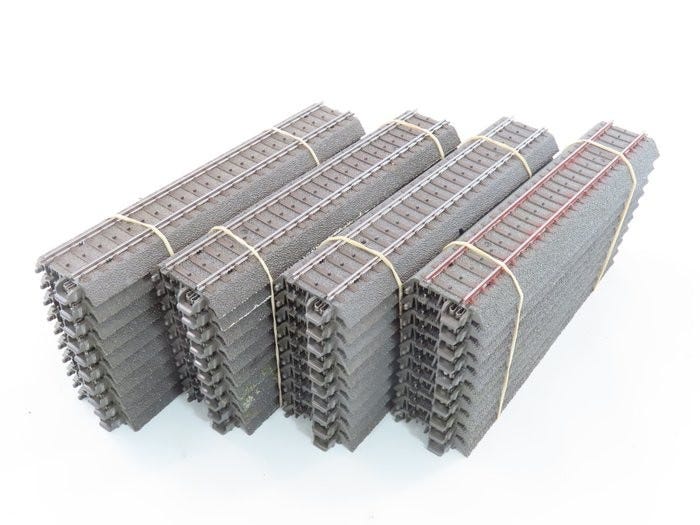 Märklin H0 - 24172 - Modelltogspor (40) - 40-delt skinneparti med rette ...