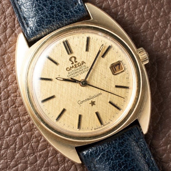 Omega - Constellation Automatic Gold on Steel C-Shape from 1968 - Ingen ...