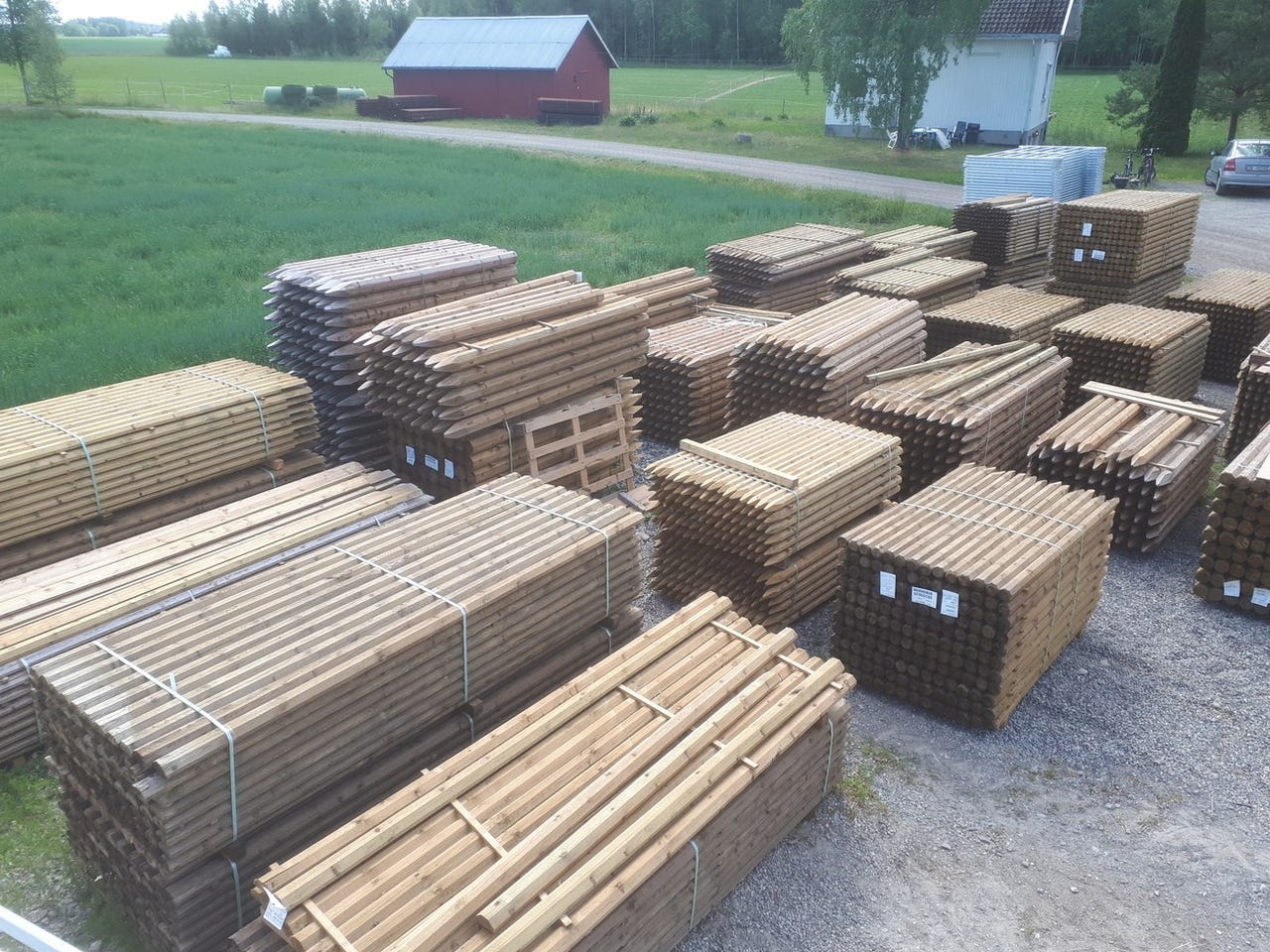 Åttekantet Gjerdestolper 7 x 200 cm | FINN-torget