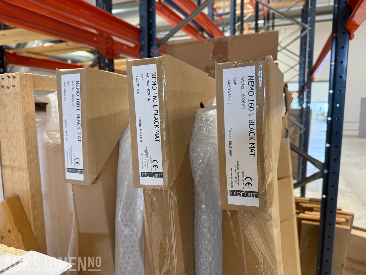 Badekar Nemo 160L Black Mat - 3 stk | FINN-torget