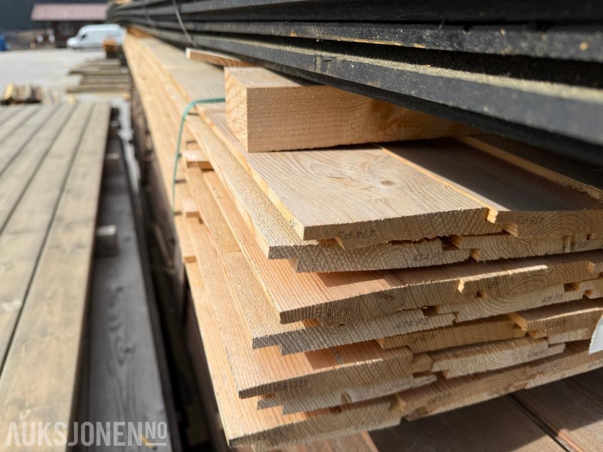 Kledning furu 19x148 D-fals 60 grader Kledning furu 19x148 D-fals 60 ...