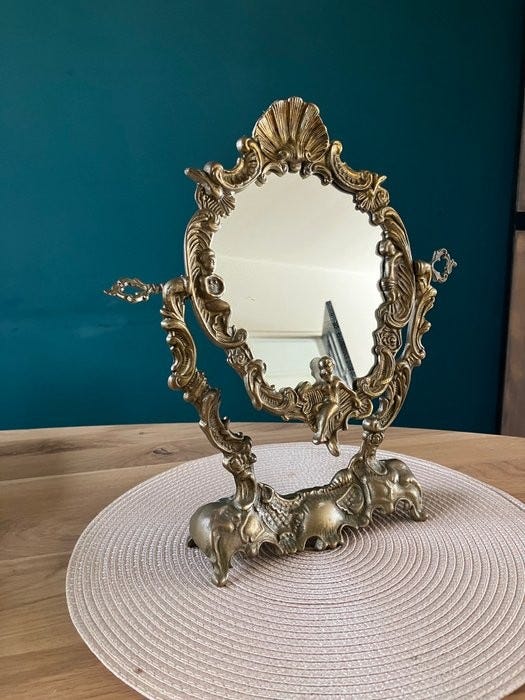 Speil - Metall - Barokk forgylt speil | FINN-torget