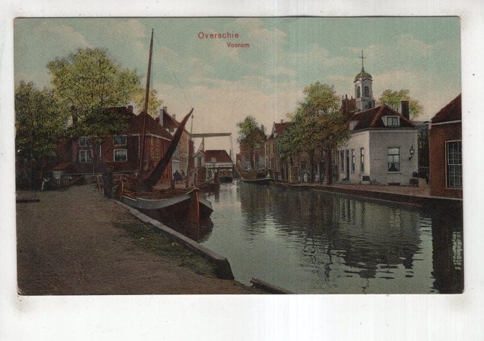 Nederland - Overschie Rotterdam 1900-1960 Vakker samling med postkort ...