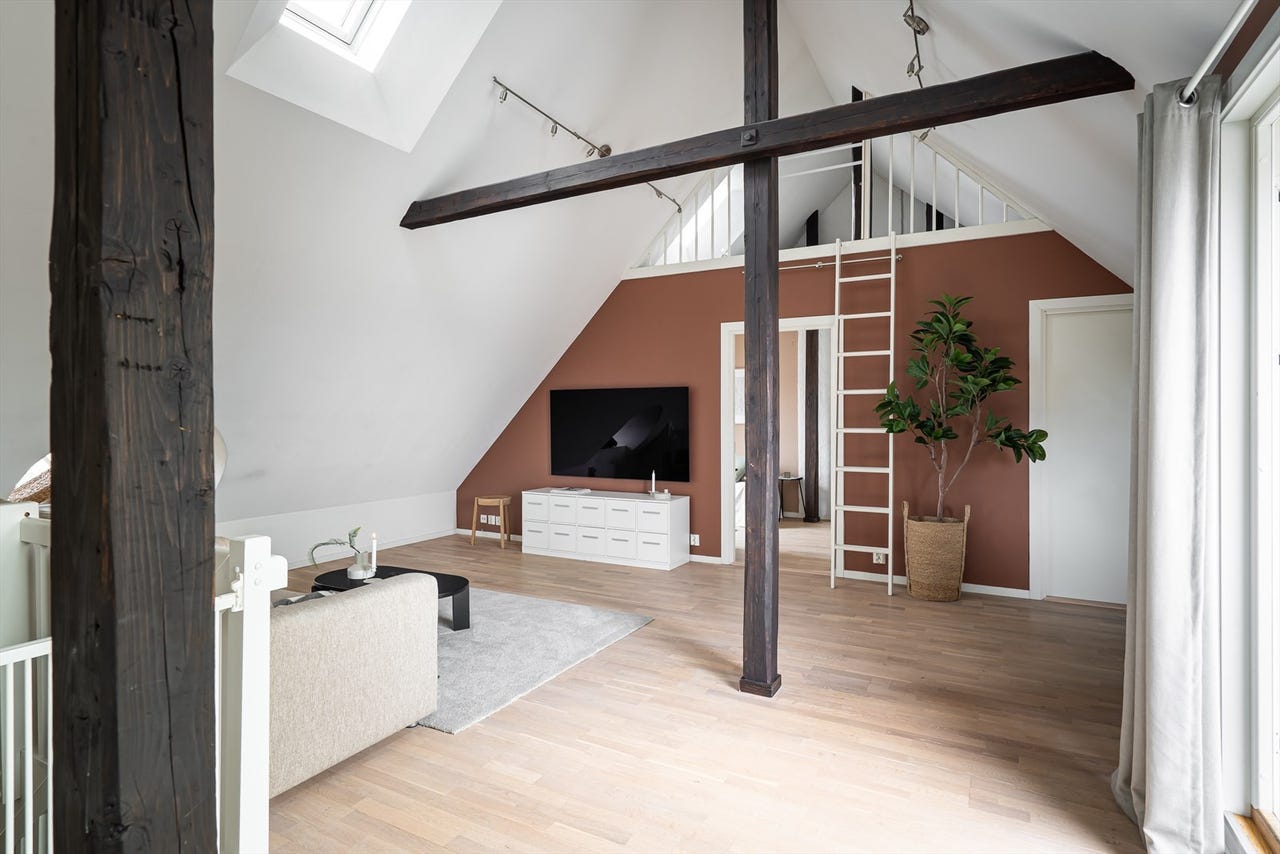 Stor loftsleilighet midt på Torshov | Takterrasse, balkonger | 3 ...