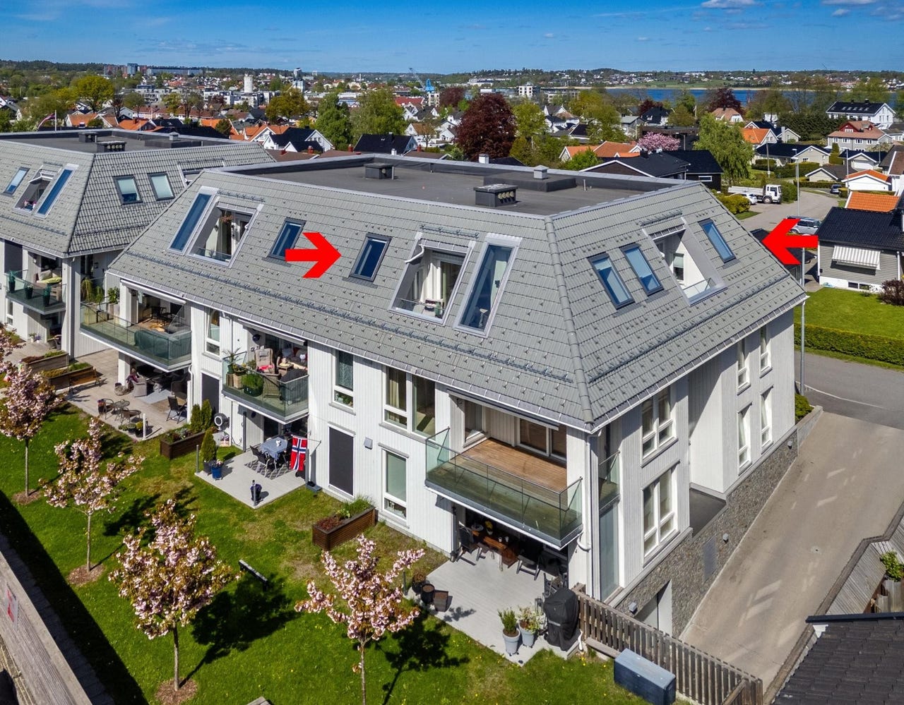 Toppleilighet på Teie - 3 balkonger - heis og parkering i garasjeanlegg ...