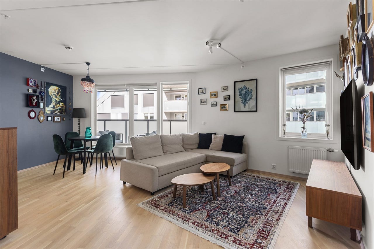 Pen 3-roms i nærhet til alt | IN-ordning med 4014 kr i felleskostnader ...