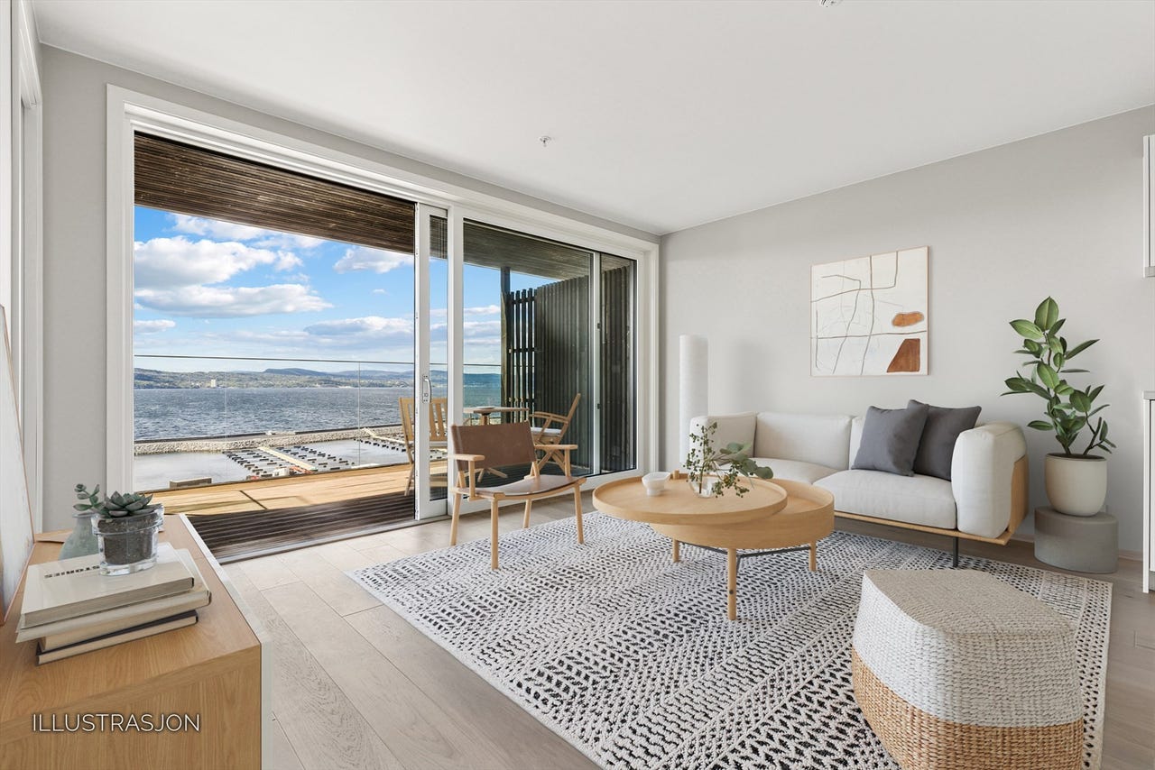 Nesodden/Spro Havn | Ny (2025) 2-roms selveier | Solrik balkong ...