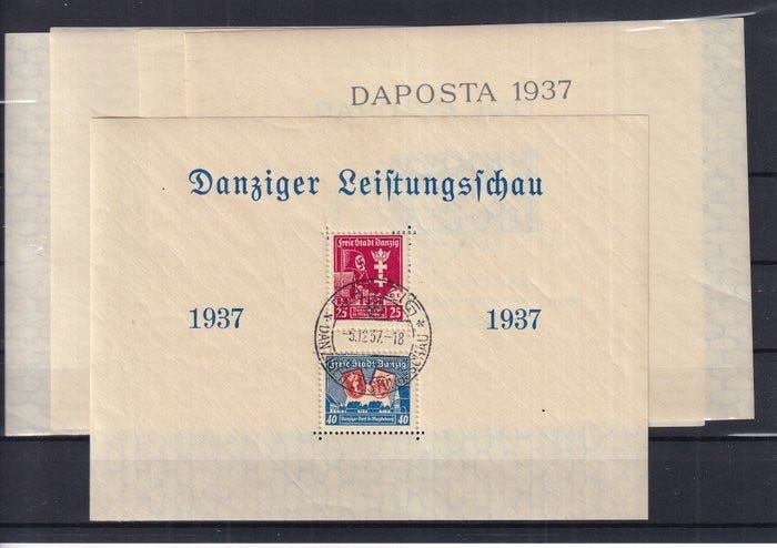 Danzig 1937 - Blockutgave: Danziger Landesposthornutstillingen DAPOSTA ...