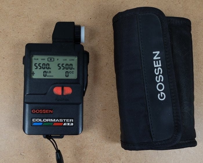 Gossen Colormaster 3F light meter ,Lux meter, color temperature meter ...