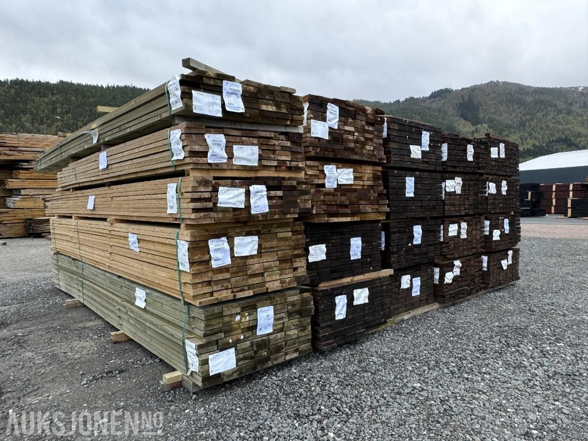 MøreRoyal Terrassebord Concise - CU impregnert - Furu 34x145 - 1 pakke ...