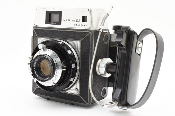 Mamiya 23 Standard Sekor 3.5/90mm 6x9 Film Back Mellomformat kamera ...