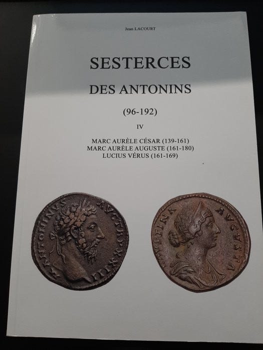 Jean Lacourt - Sesterces des Antonins - Marc Aurèle et Lucius Vérus ...