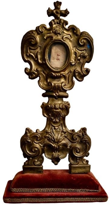 Monstrans - Bronse, Fløyel, Tre - 1750-1800 - 45 cm | FINN-torget